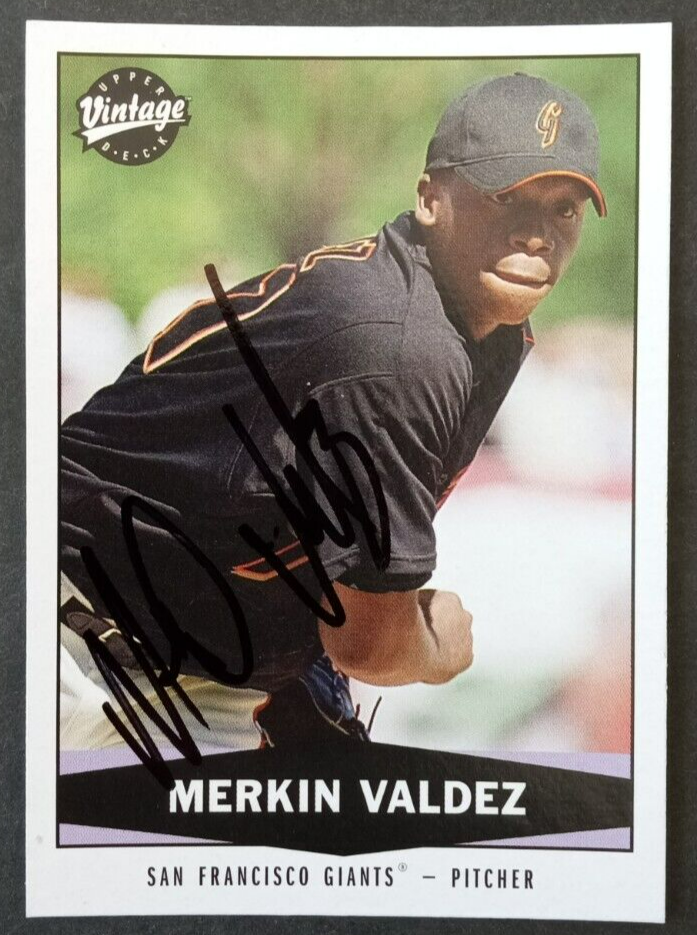 2004 Upper Deck (VINTAGE) SIGNED: Merkin Valdez, GIANTS #486 | eBay