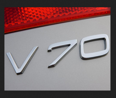 For Volvo V70 Rear Emblem Boot Trunk Sticker Badge Letter Silver Chrome ...