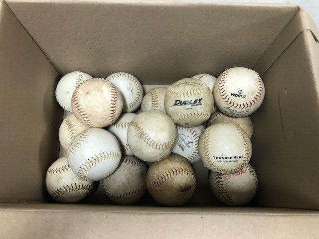 Lot of 18 Assorted Used 12" Softballs, some Worth Red Dot, etc (FC113 ...