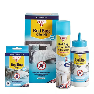 Zero In All-In-One Bed Bug Killer Kit Prevent Infestations Kills Bug ...