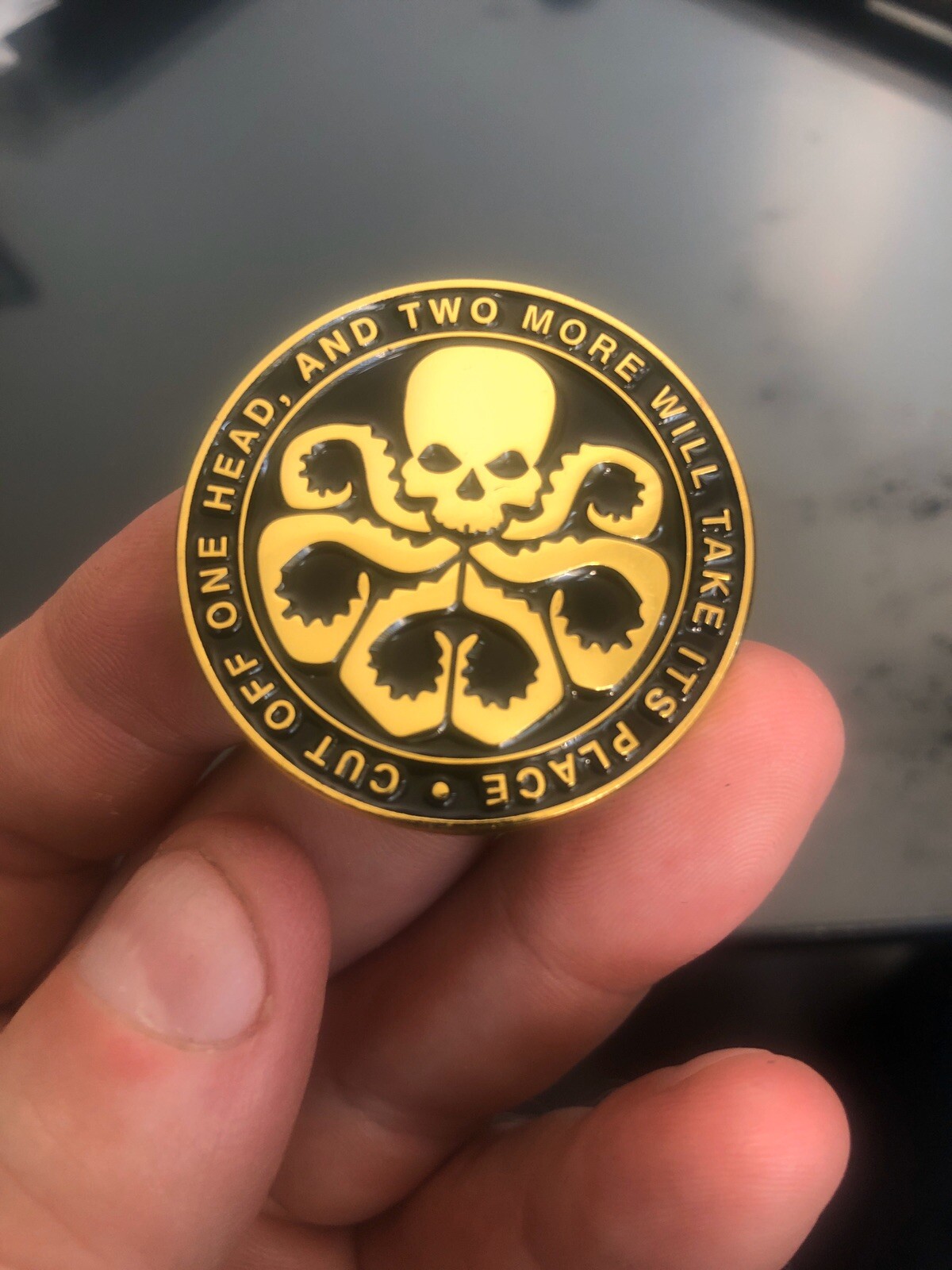 Marvel agents Of S.H.I.E.L.D / HYDRA Shield Challenge Coin Gold | eBay