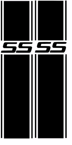 "SS" truck bed stripe kit decal vinyl sticker fits Dodge Ford Chevy ...