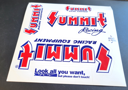 SUMMIT RACING EQUIPMENT ADVERTISING STICKER DECAL SHEET | eBay