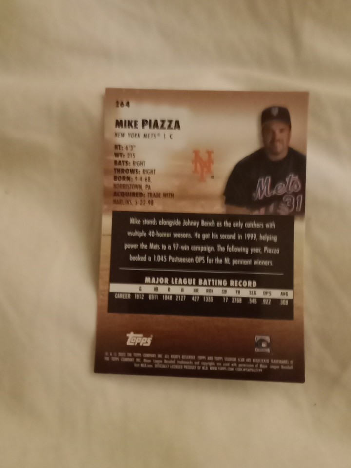 2023 Topps Stadium Club Mike Piazza Gold Minted Chrome Parallel Case ...