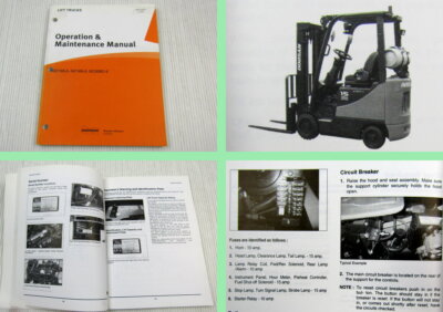 Doosan GC15S-5 GC18S-5 GC20SC-5 Lift Trucks Operation Maintenance ...