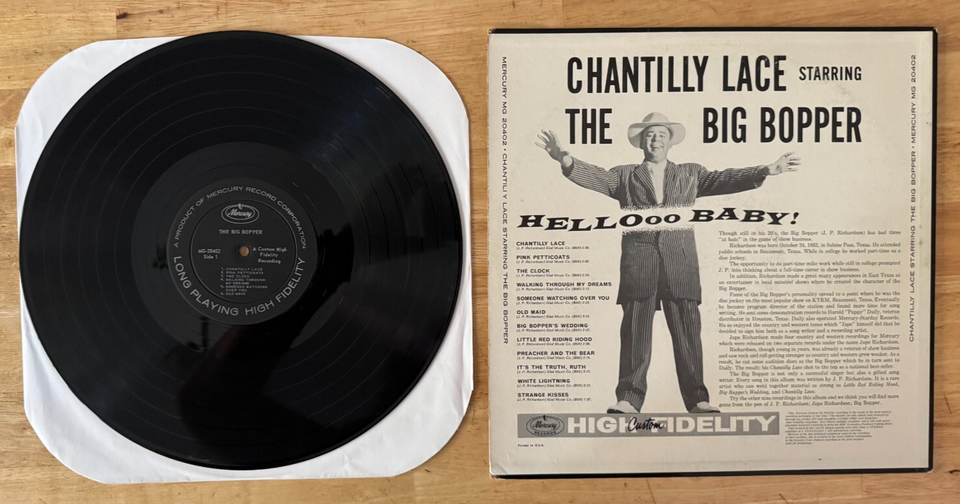 33 LP THE BIG BOPPER HELLLLOOO BABY!! CHANTILLY LACE | eBay