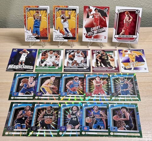 2024-25 Panini Donruss Green Rated Rookies, Bomb Squads, Inserts, Base ...