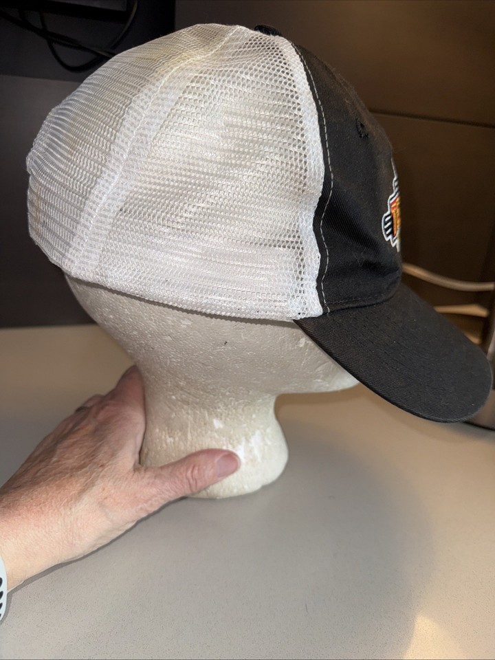 Texas Roadhouse Letter Logo on Black w White Mesh Trucker Hat Snapback ...