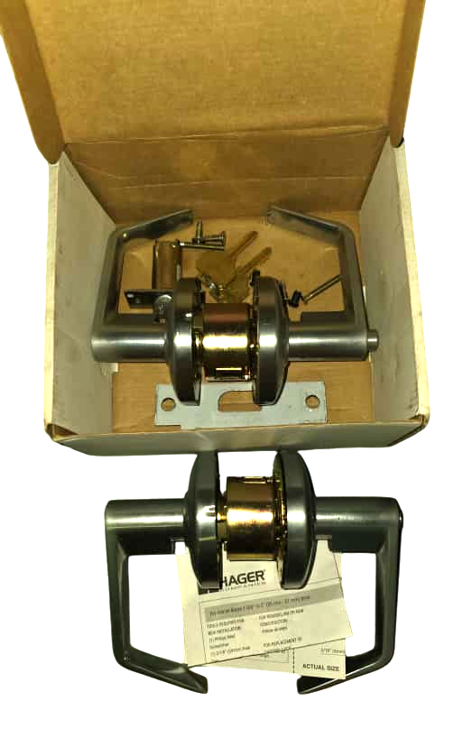 Hager 3553 Withnell 2-3/4" Cylindrical Entry Lever Lockset Grade 2 ...