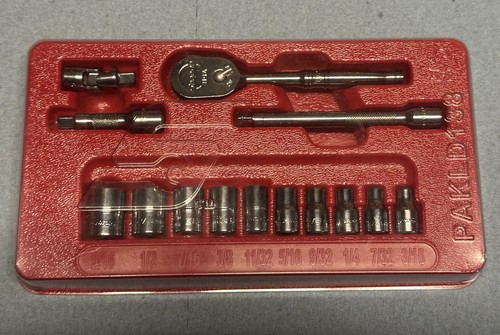 Snap-on 14-Piece 1/4” Drive 6-Point SAE Shallow Socket Set (114ATMP) | eBay