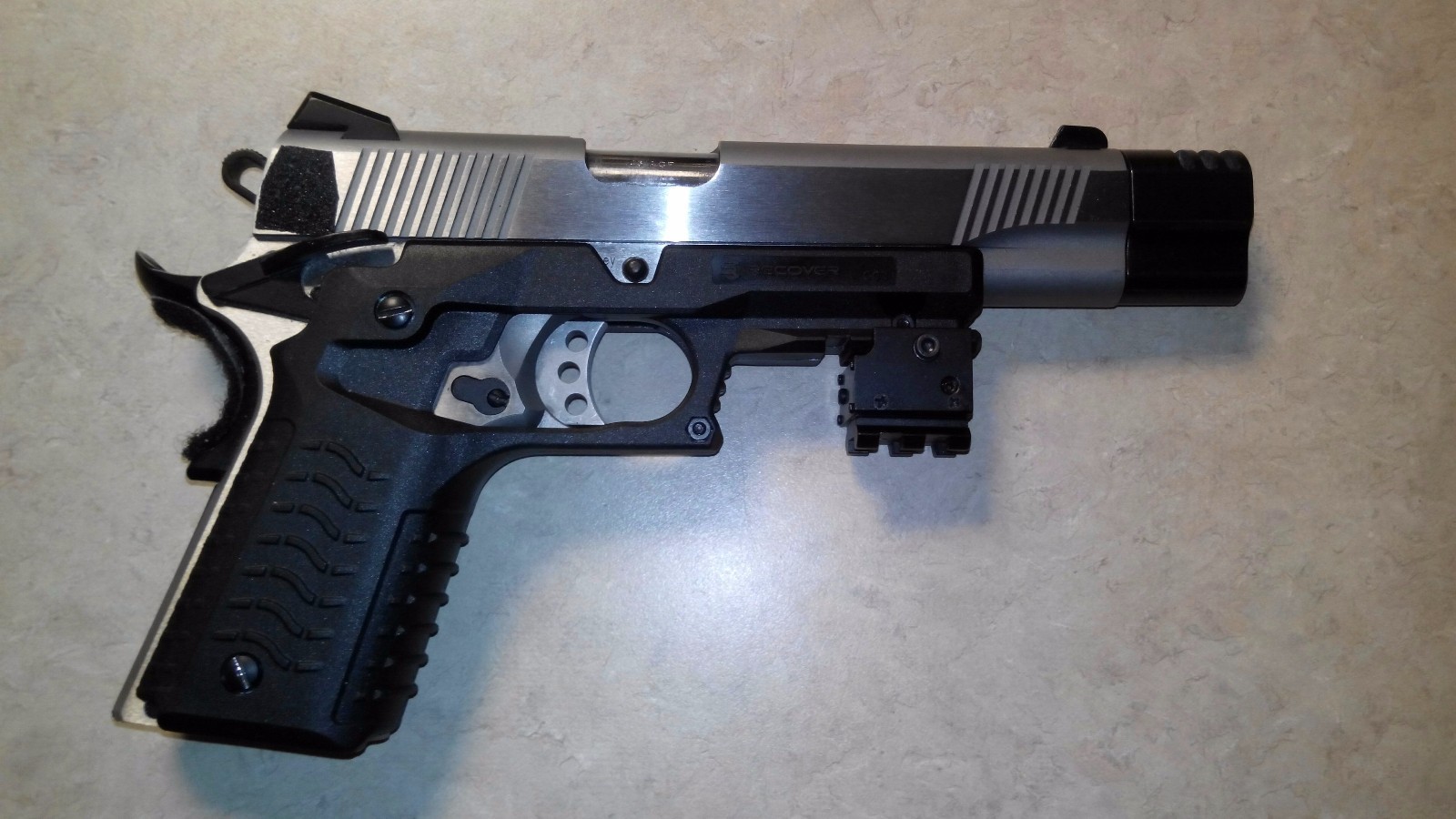 Recover Tactical Grip & Rail System for 1911 COLT 3 Colors BK/TAN/OD | eBay