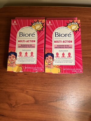 Biore Multi-Action Blemish & Oil Absorbing Patches 2 Packs | eBay