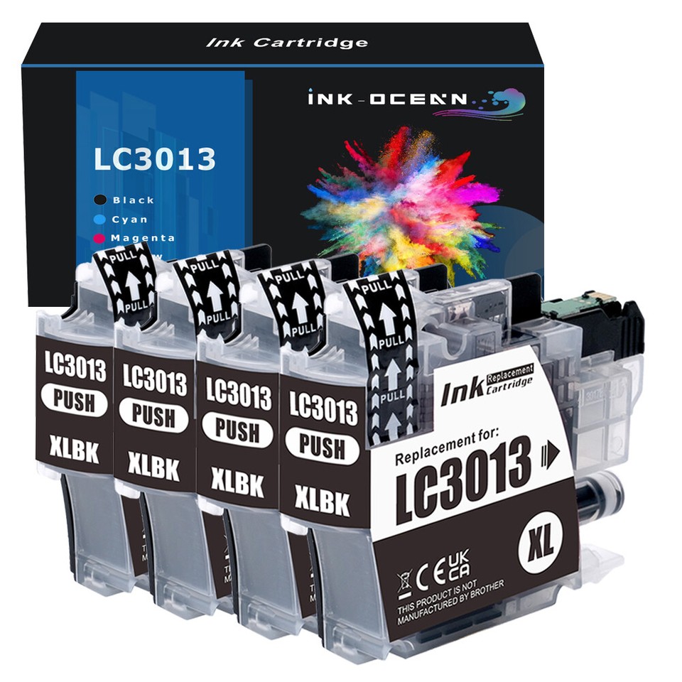 LC-3013 LC3013 XL Ink Cartridge for Brother MFC-J491DW MFC-J497DW ...