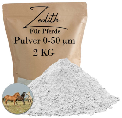 2000g Zeolith für Pferde Pulver 50µm Vulkanmineral Klinoptilolith ...