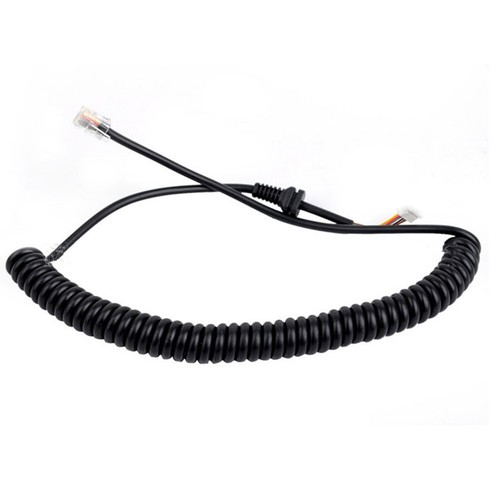 3.28ft 6 Pin Microphone Spring Cable Mic Cord Wire For Yaesu MH-48A6J ...