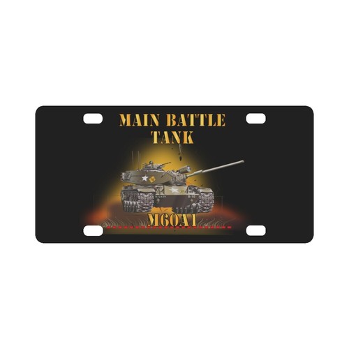 License Plate - Army - Main Battle Tank - M60A1 w Fire- Right Face X ...