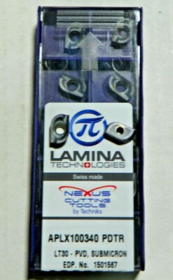 10 PIECES, NEXUS, APLX 100340 PDTR LT30, CARBIDE INSERTS J013 | eBay