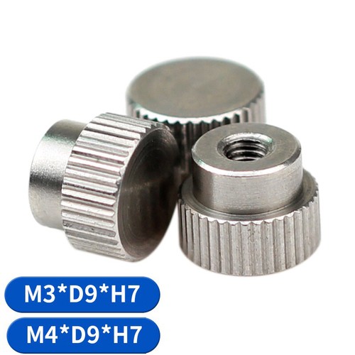 M3 M4 Stainless Steel Steps Knurled Thumb Nuts Hand Grip Knobs Nuts ...