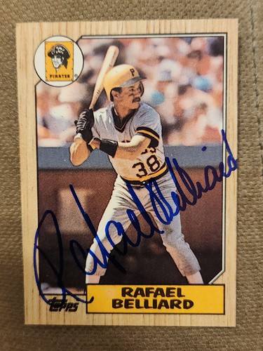 Rafael Belliard signed 1987 Topps - #541 (RC) | eBay