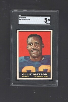 1961 TOPPS OLLIE MATSON LA RAMS CARD SGC 5 EX. HOF | eBay