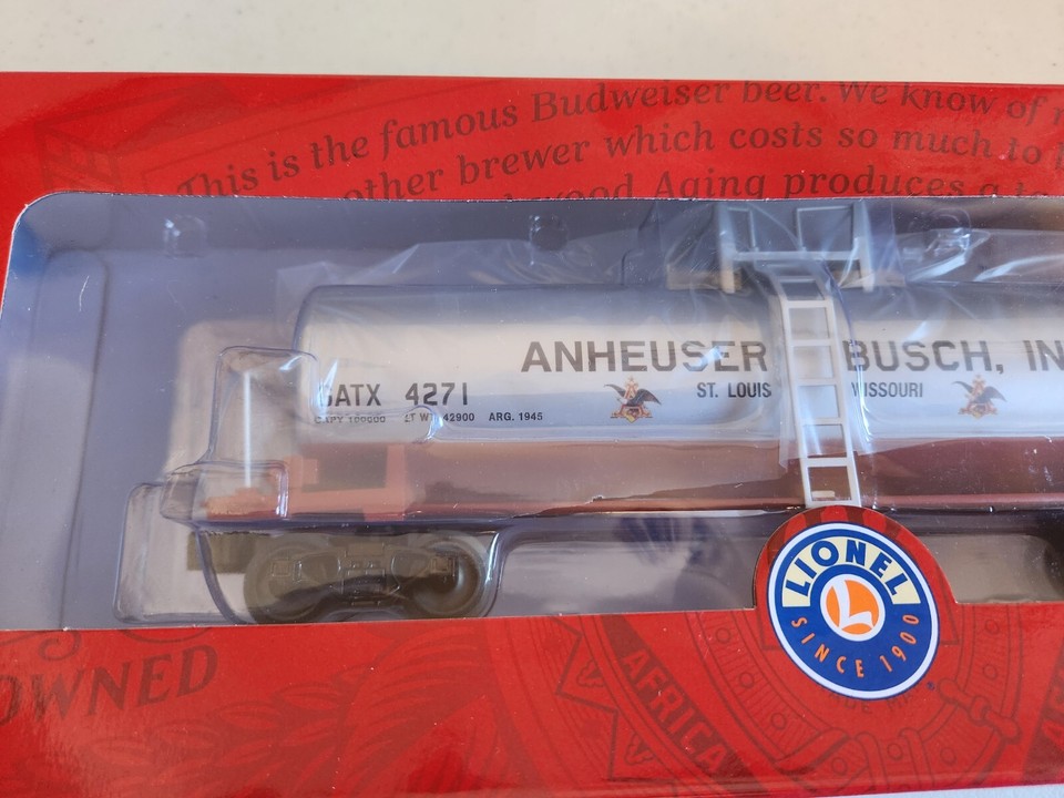 Lionel Anheuser Busch Tank Car 1928240 | eBay