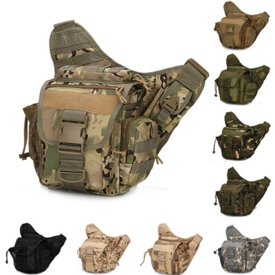 Tactical Messenger Fishing Tackle Side Bag EDC Sling Pack Utility ...