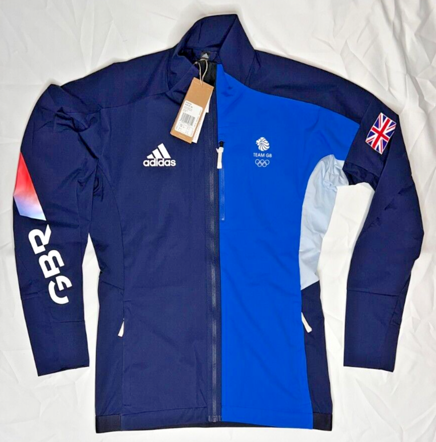 Adidas Terrex Xperior Cross-Country Ski Jacket Team GB Gym Cycling Blue ...