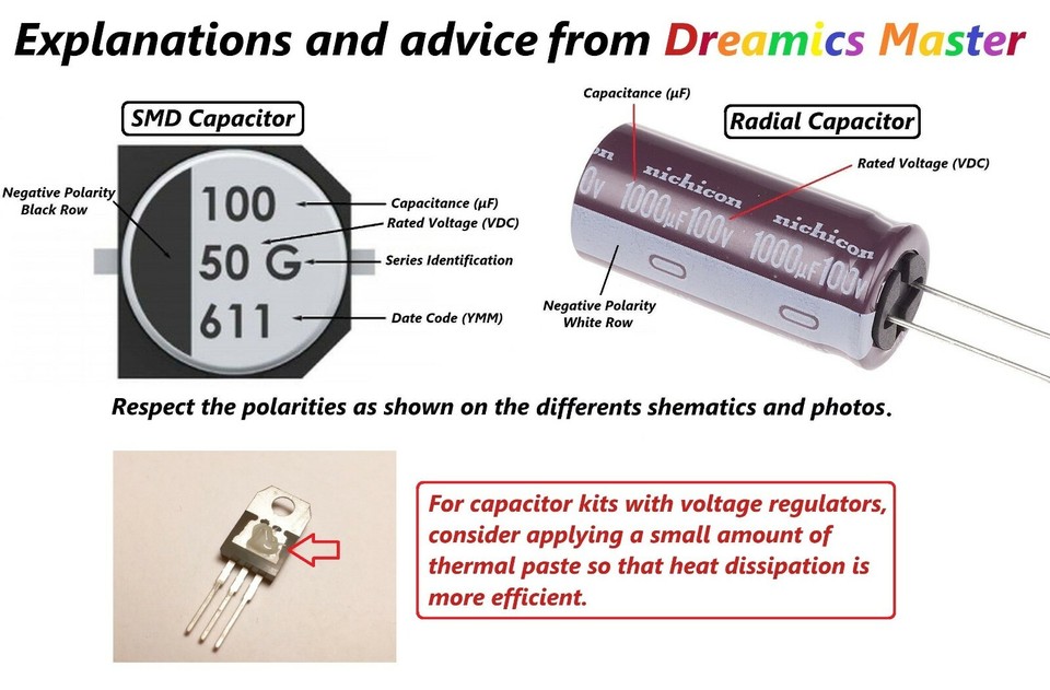 Nintendo NES Front Loader Capacitor Repair Kit / Fix no power, sound or ...