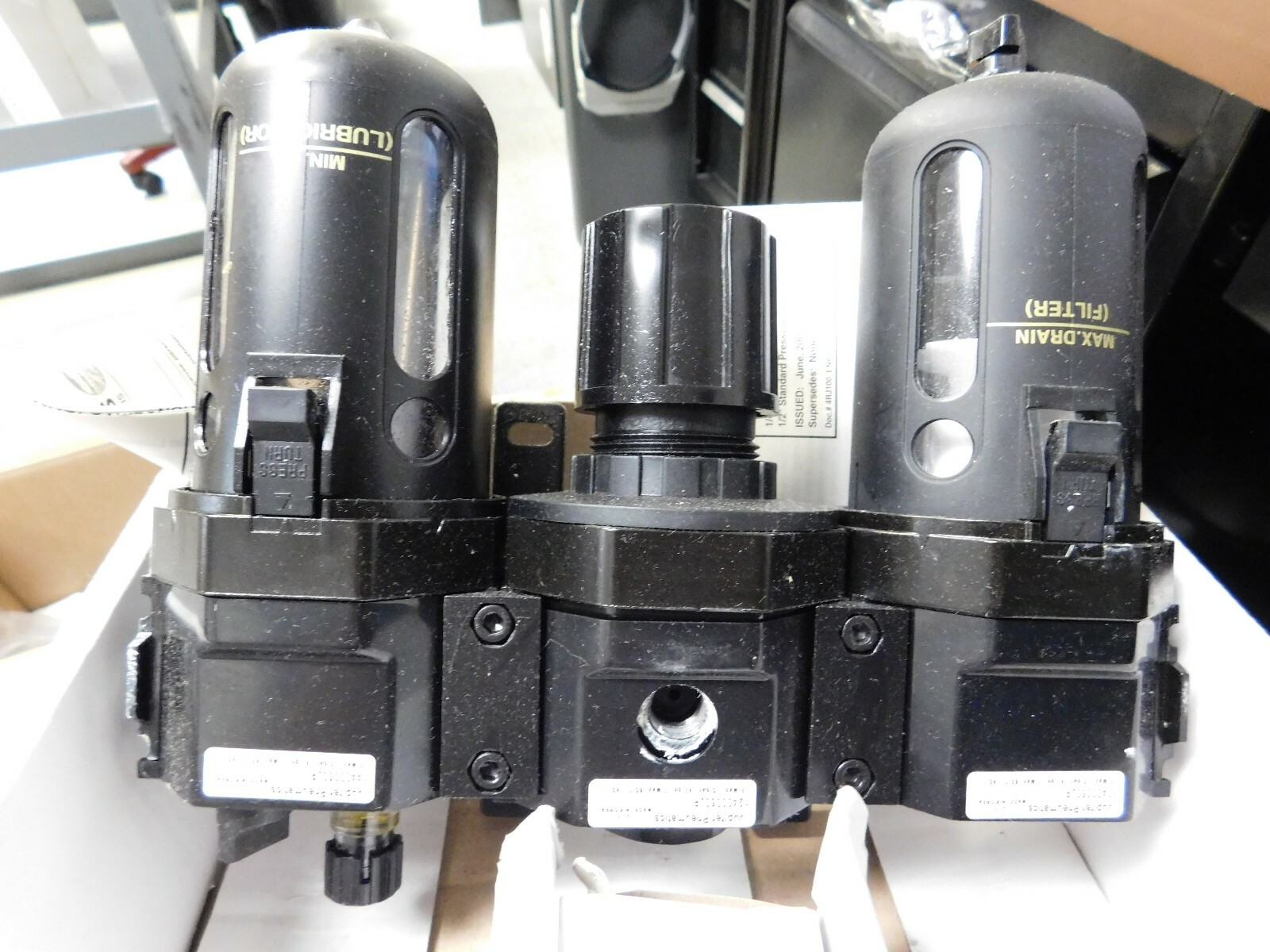 Jupiter Pneumatics 1/2" NPT Port Filter-Regulator-Lubricator FRL Unit ...