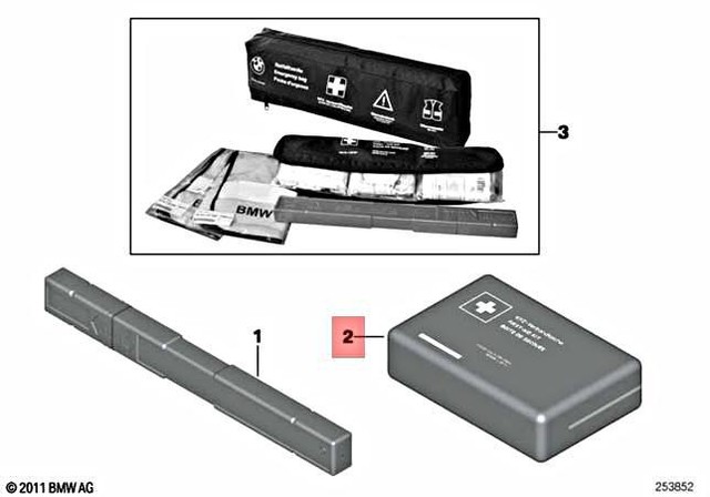 BMW Z4 Factory First Aid Kit With Bracket Under Seat 3.0 2.5 Z4m OEM ...