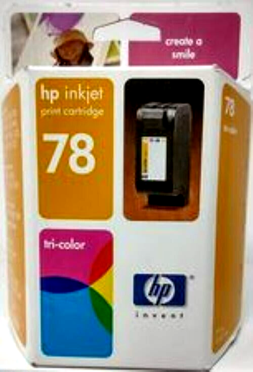 HP Inkjet Print Cartridge 78 Tri-Color Expired 2005 Lot Of Two Sealed ...