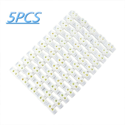 Hot 5Pcs X3-1012 10A12Position Barrier Terminal Strip Block Plastic ...