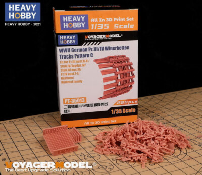 Heavy Hobby 1/35 WWII German Pz.III/IV Winterketten Tracks Pattern C ...