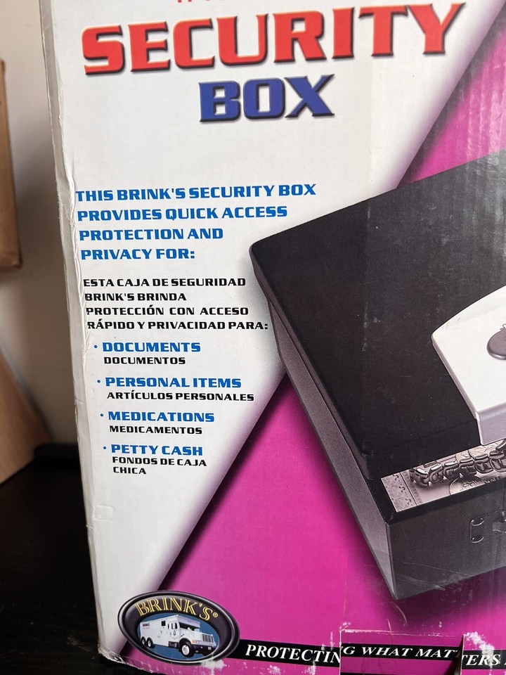Brinks Home Security Deluxe INSULATED Box Storage Safe, Digital Lock ...