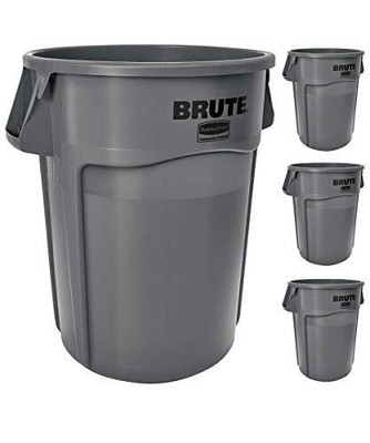 Rubbermaid Commercial Products BRUTE Heavy-Duty Trash/Garbage Can, 44 ...