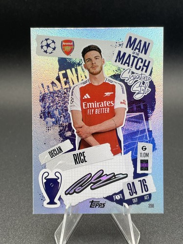 Declan Rice Man Of The Match Attax 2024/2025 Signature Style 24/25 ...