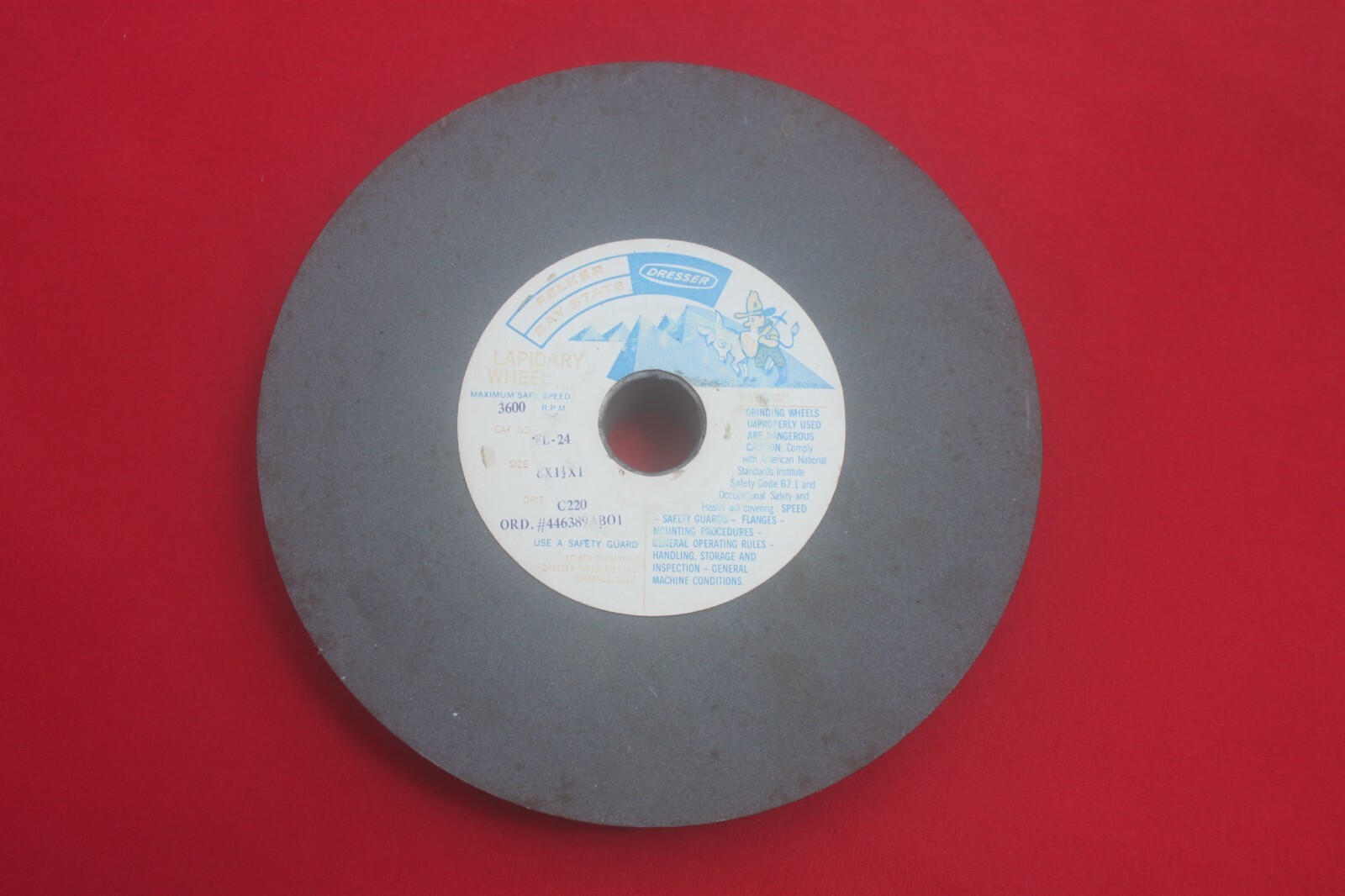 NOS Felker Lapidary Wheel Size 8 X 1.5 X 1 Grinding Wheel | eBay