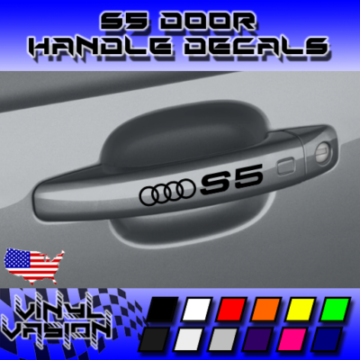 4x Audi S5 Door Handle Decal Sticker 3.0T Premium Plus Quattro AWD | eBay