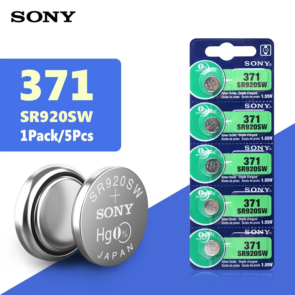 SR920SW SONY Alkaline Battery AG6 371 SR69 SR921 V371 D371 605 LR921 ...