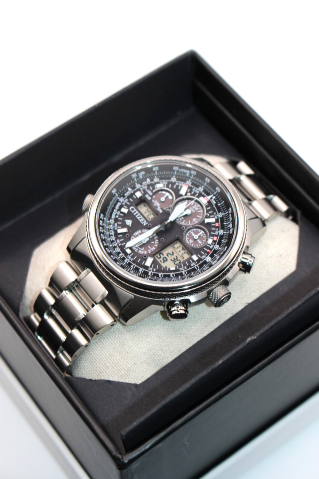 Citizen Promaster Sky PMV65-2271 Eco-Drive Solar Atomic Titanium From ...