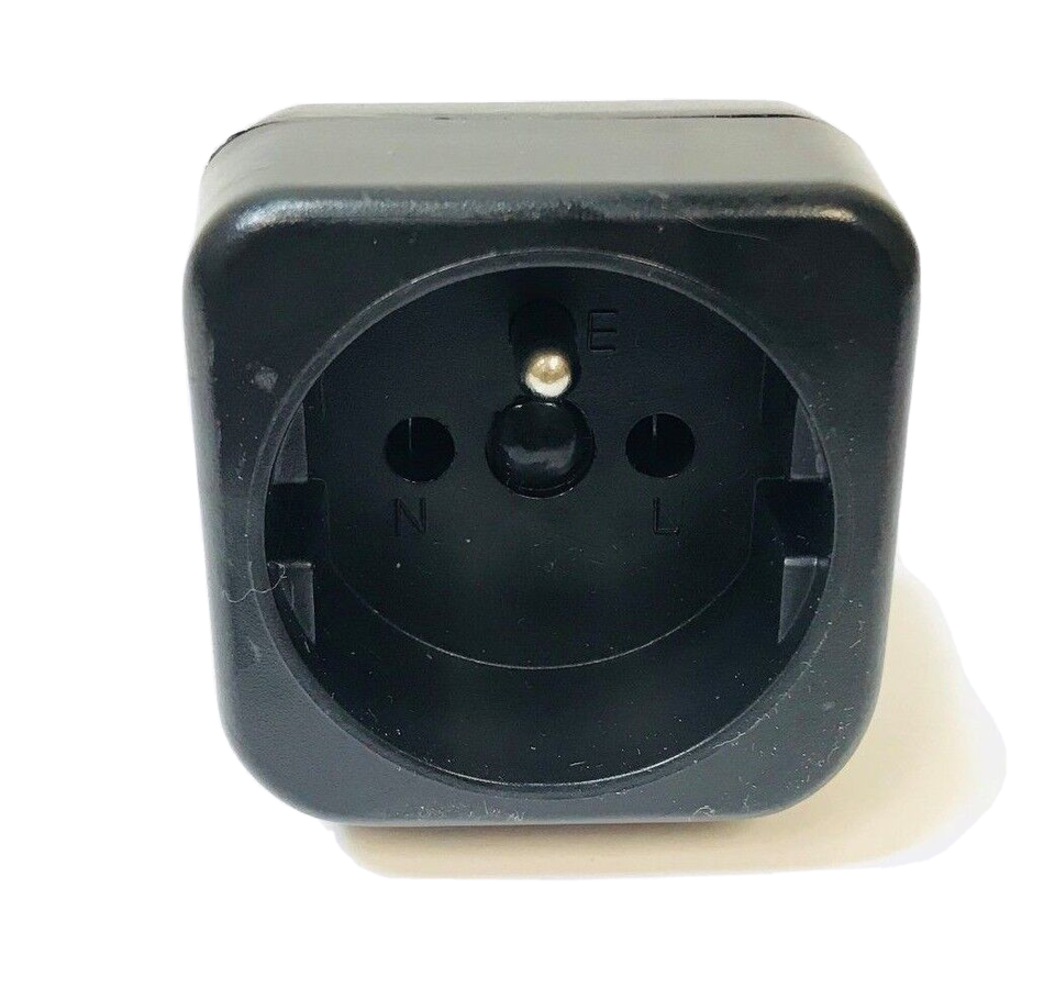European EU Europe to US American Grounded Plug Adapter Outlet ...