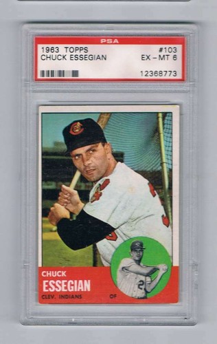 1963 Topps #103 Chuck Essegian PSA 6 EX-MT | eBay