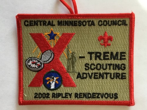 2002 Camp Ripley Rendezvous Red Border pocket patch | eBay