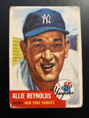 1953 Topps Allie Reynolds ungraded Baseball Card | eBay