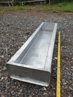 Eltex Galvanised Feeder Animal Poultry Feed Trough, Planter | eBay UK