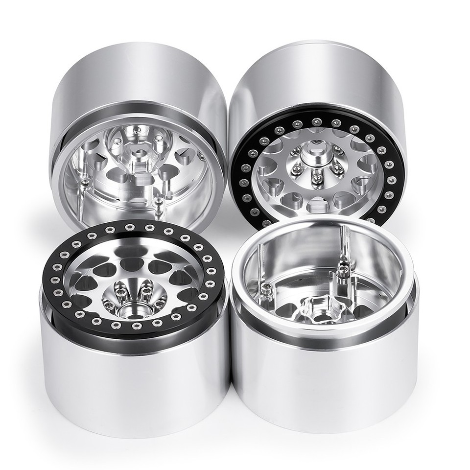 RCBATER 4Pcs 45mm Super-Thick 2.2" Beadlock Wheel Rims For RC 1/10 Rock ...