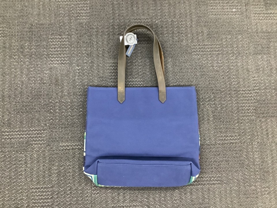 Pendleton Market Tote Century Harding Wool and Leather Strap Handbag ...