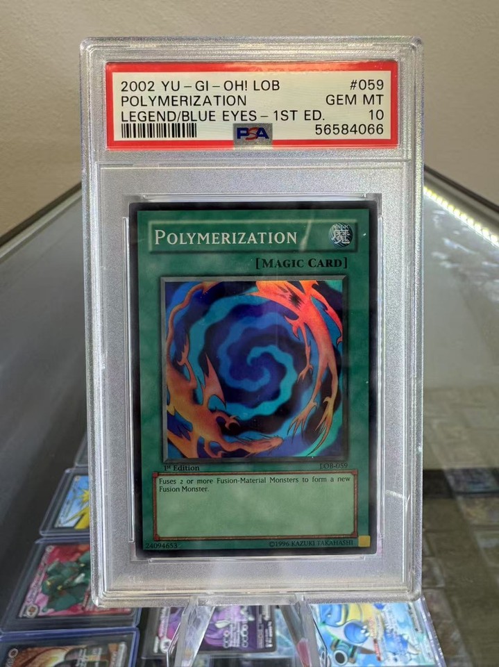 Yu-Gi-Oh! Polymerization Legend of Blue Eyes 1st Ed Super Rare LOB-059 ...