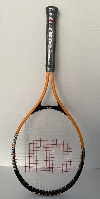 Wilson Titanium 3 Soft Shock Tennis Racquet Racket 4 1/2 Orange Black ...