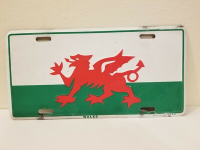 Aluminum License Plate - Flag of Wales | eBay